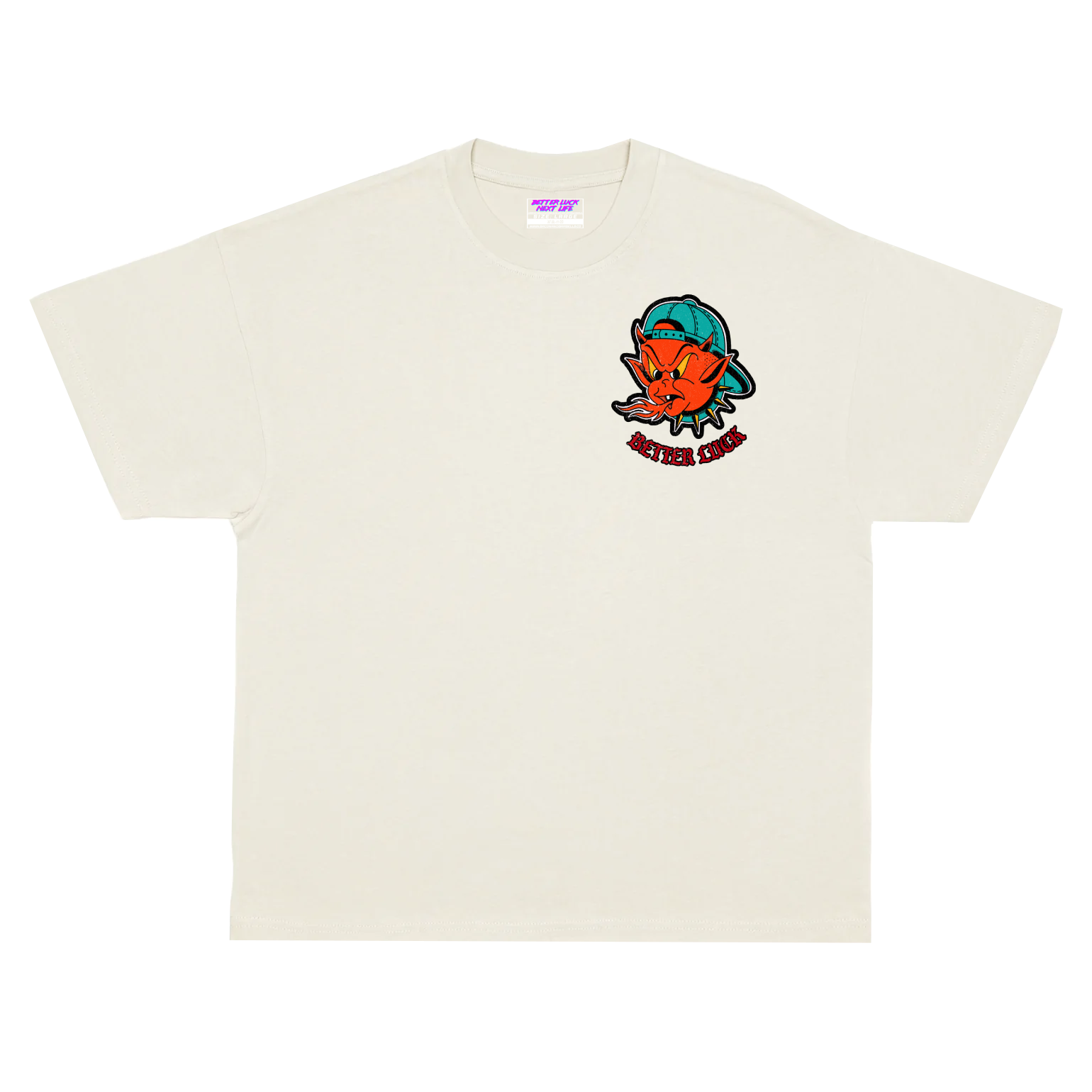 BETTER LUCK NEXT LIFE "3 EYES" HEAVYWEIGHT OVERSIZED TEE – BACON ...